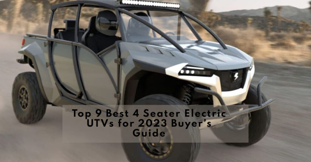 Top 10 Best Electric 4x4 UTVs For 2024: Reviews & Buyer's Guide